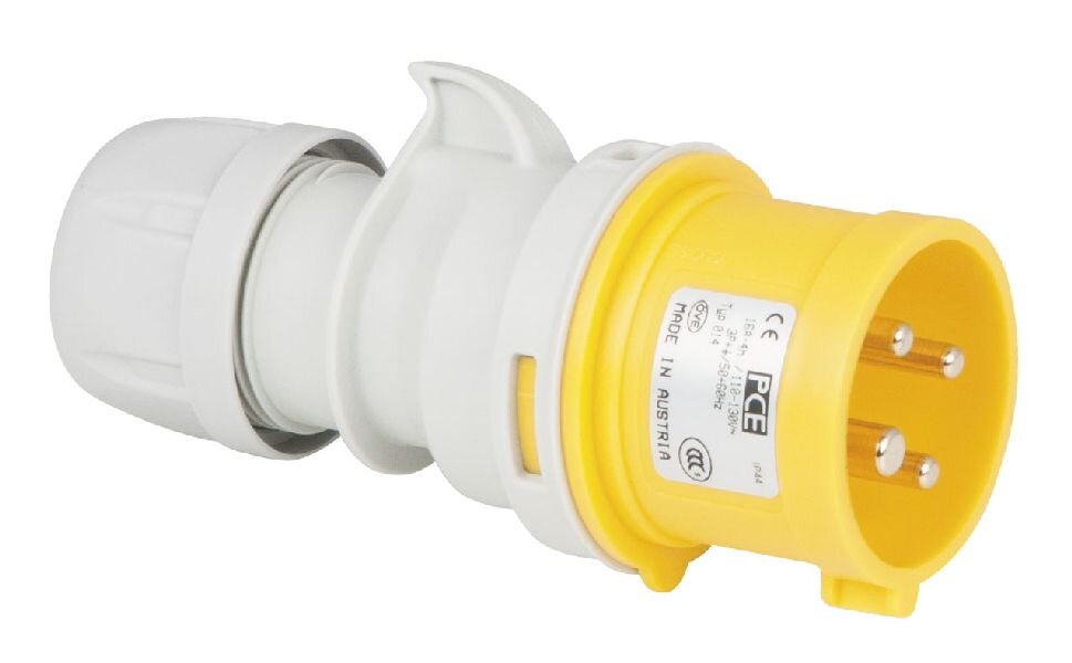 CEE-form 16A 110V 4pol Stecker gelb, IP44 günstig online kaufen @ Show ...