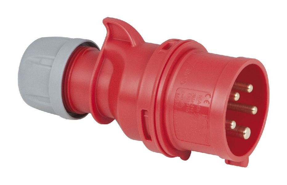 ️ CEE-form 16A 400V 5pol Stecker rot, IP44 günstig online kaufen @ Show ...