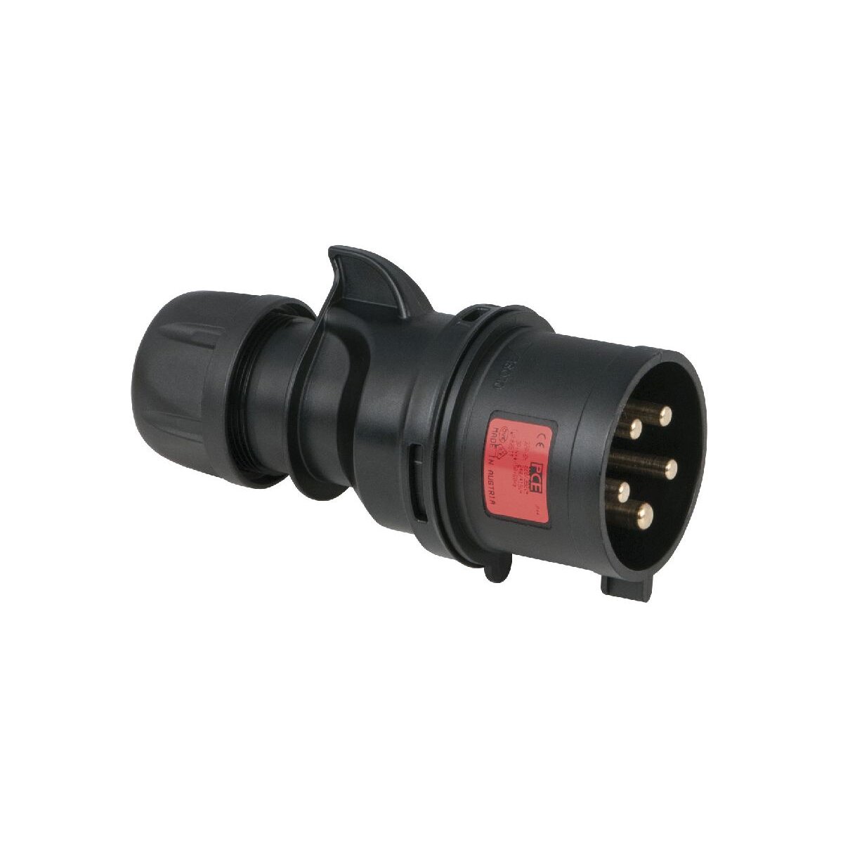 ️ CEE-form 32A 400V 5pol Stecker schwarz, Turbo Twist, IP44 günstig ...