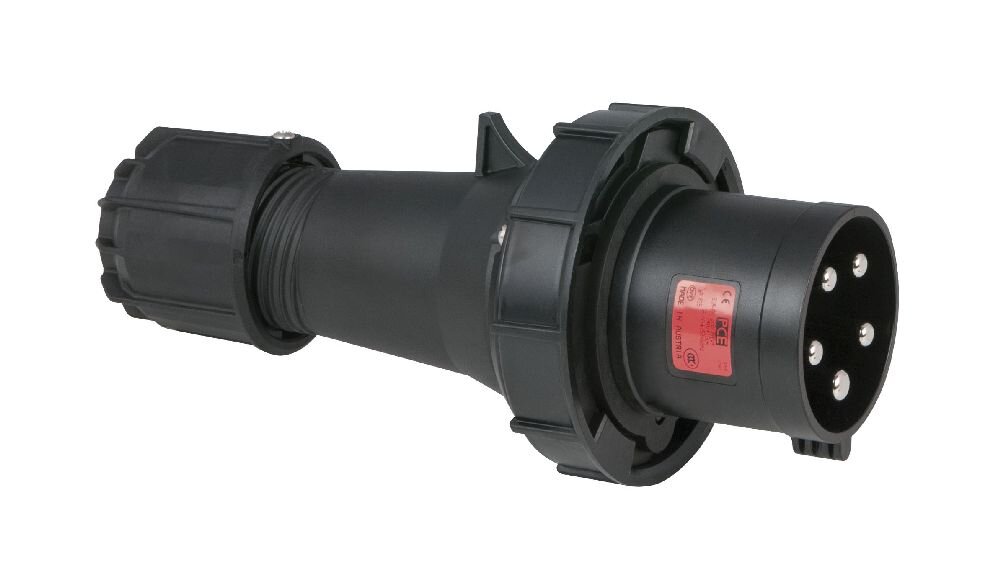 ️ CEE-form 63A 400V 5pol Stecker schwarz, IP67 günstig online kaufen ...