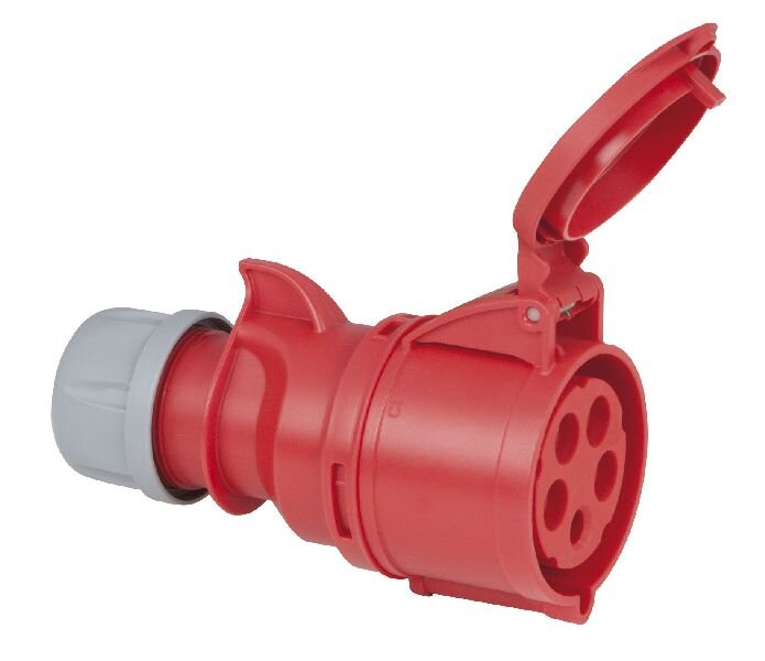 CEE-form 32A 400V 5pol Kupplung rot, IP44 günstig online kaufen @ Show ...