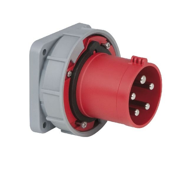 ️ CEE-form 63A 400V 5pol Anbaustecker rot, IP67 günstig online kaufen ...