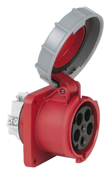 ️ CEE-form 63A 400V 5pol Anbaukupplung rot, IP67 günstig online kaufen ...